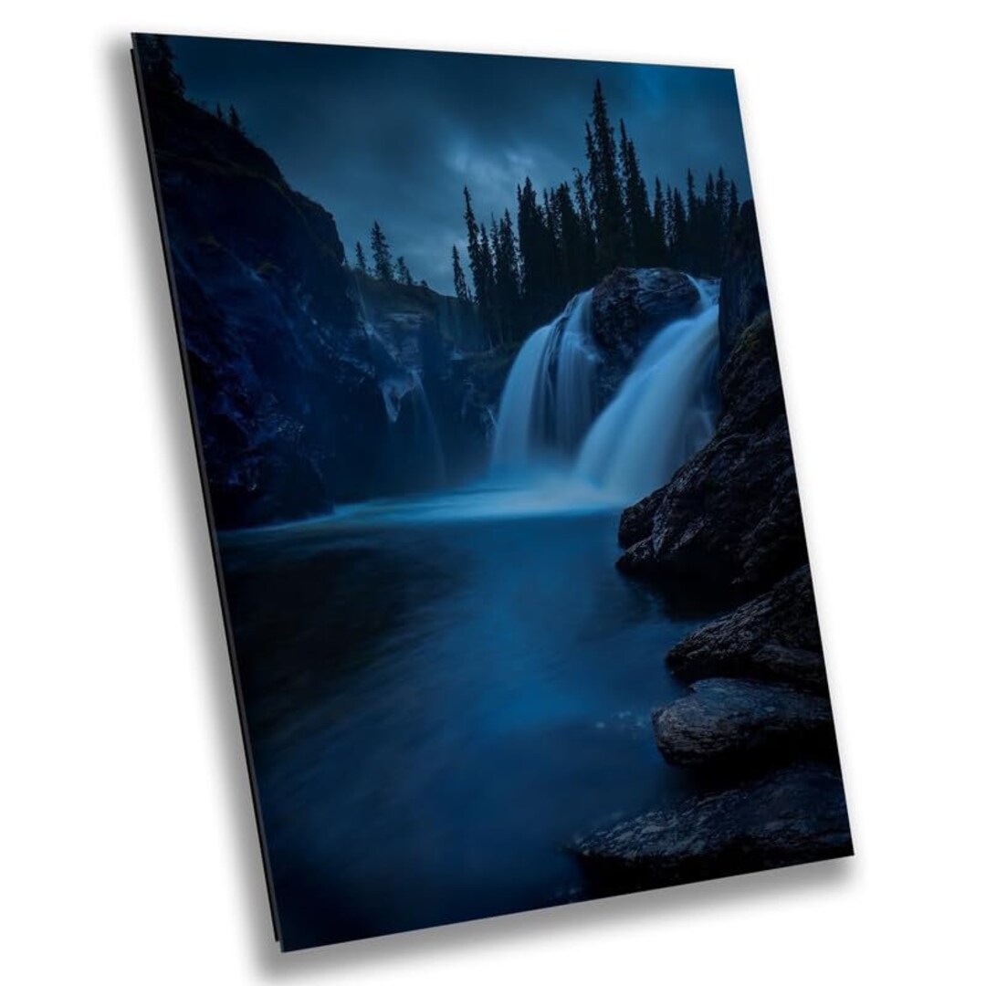 Serene Waterfall Photography Nature Wall Art for Home Decor or Office ...