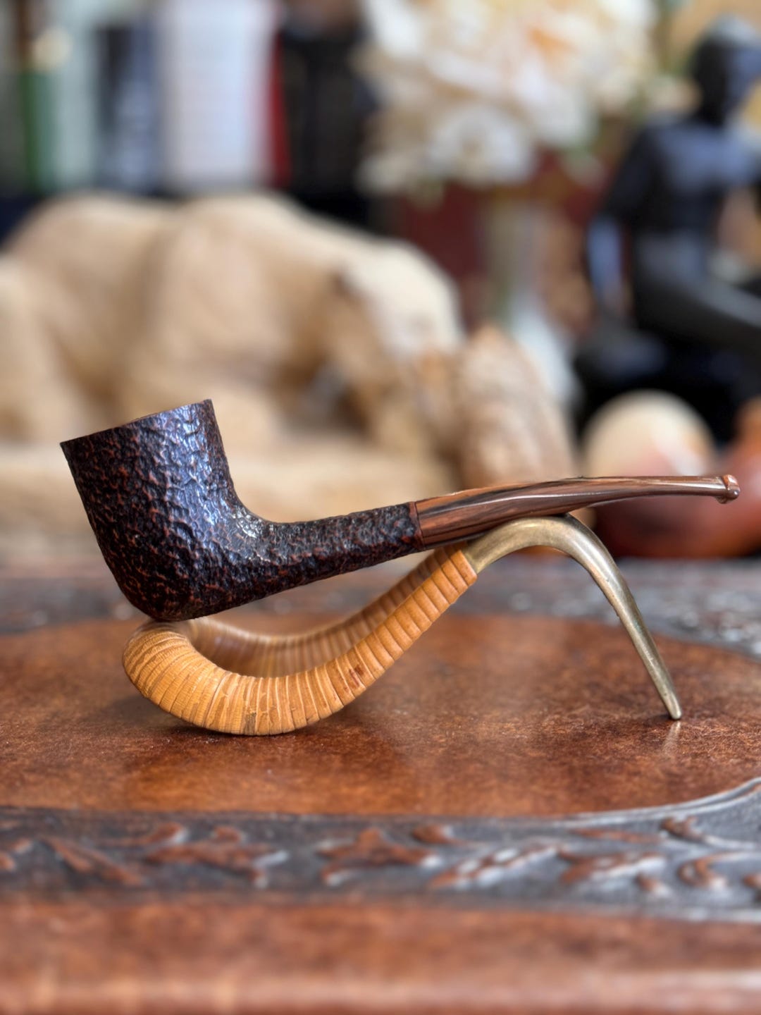 Savinelli Zulu Pipe Sandblast With Cumberland Stem Italy - Etsy