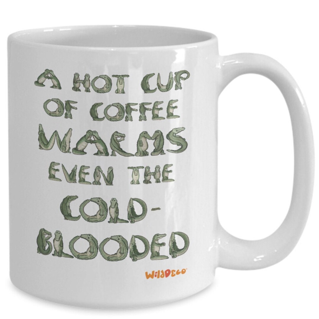 Crocodile Fun Gift Mug, Alligator Fan Coffee Cup, Handmade Croc ...