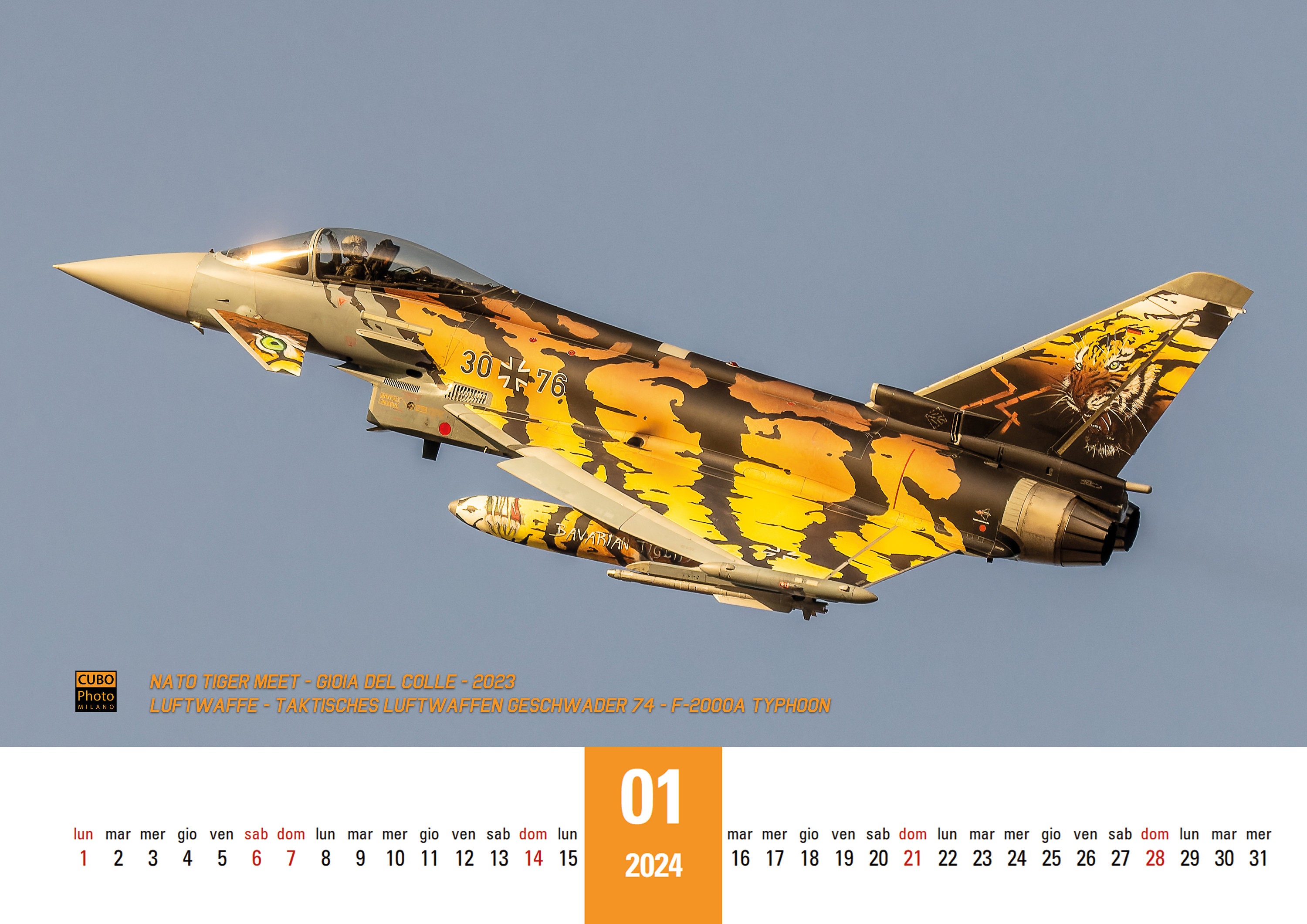 2024 AIRCRAFT Tiger Meet Wall Calendar - Etsy