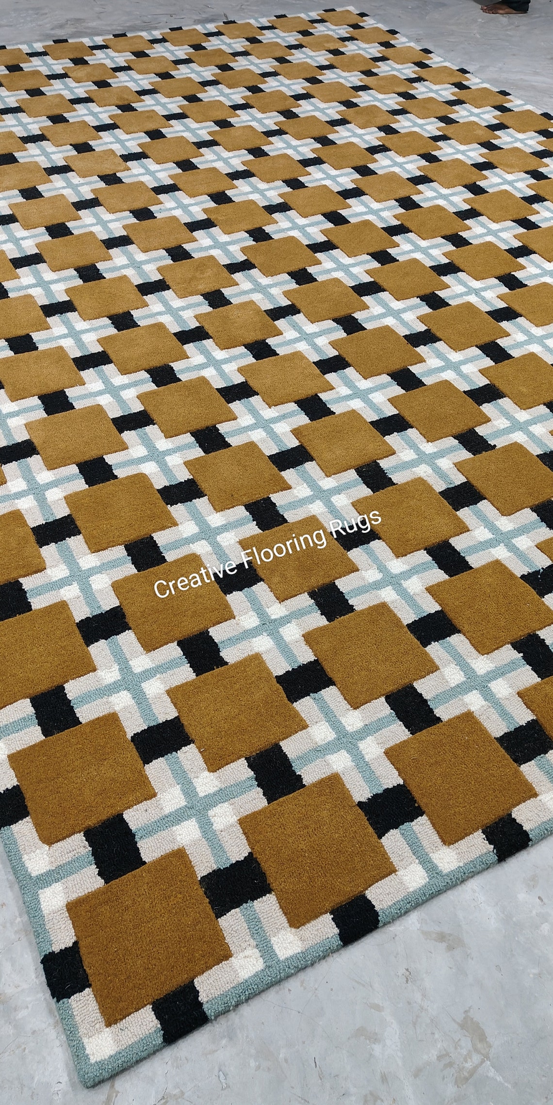 Creative Design Rug Handmade Woolen Tuffted Carpet Premium Quality Rugs ...