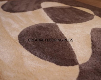 Creative Design Rug Handmade Woolen Tuffted Carpet Premium Quality Rugs ...
