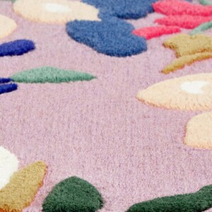 Modern Floral Design, Handmade Rug, Tuffted Carpet, Woolen Rugs, Living ...