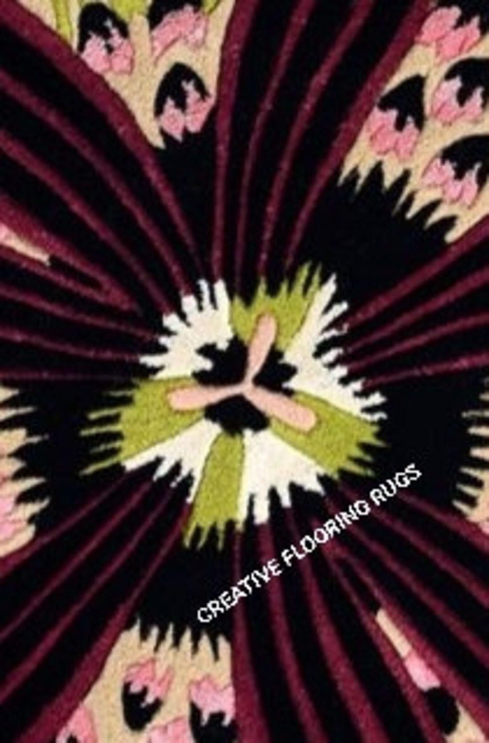 New Creative Flower Pattern Rug Handmade Woolen Tuffted Carpet, Premium ...