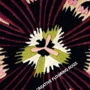 New Creative Flower Pattern Rug Handmade Woolen Tuffted Carpet, Premium ...