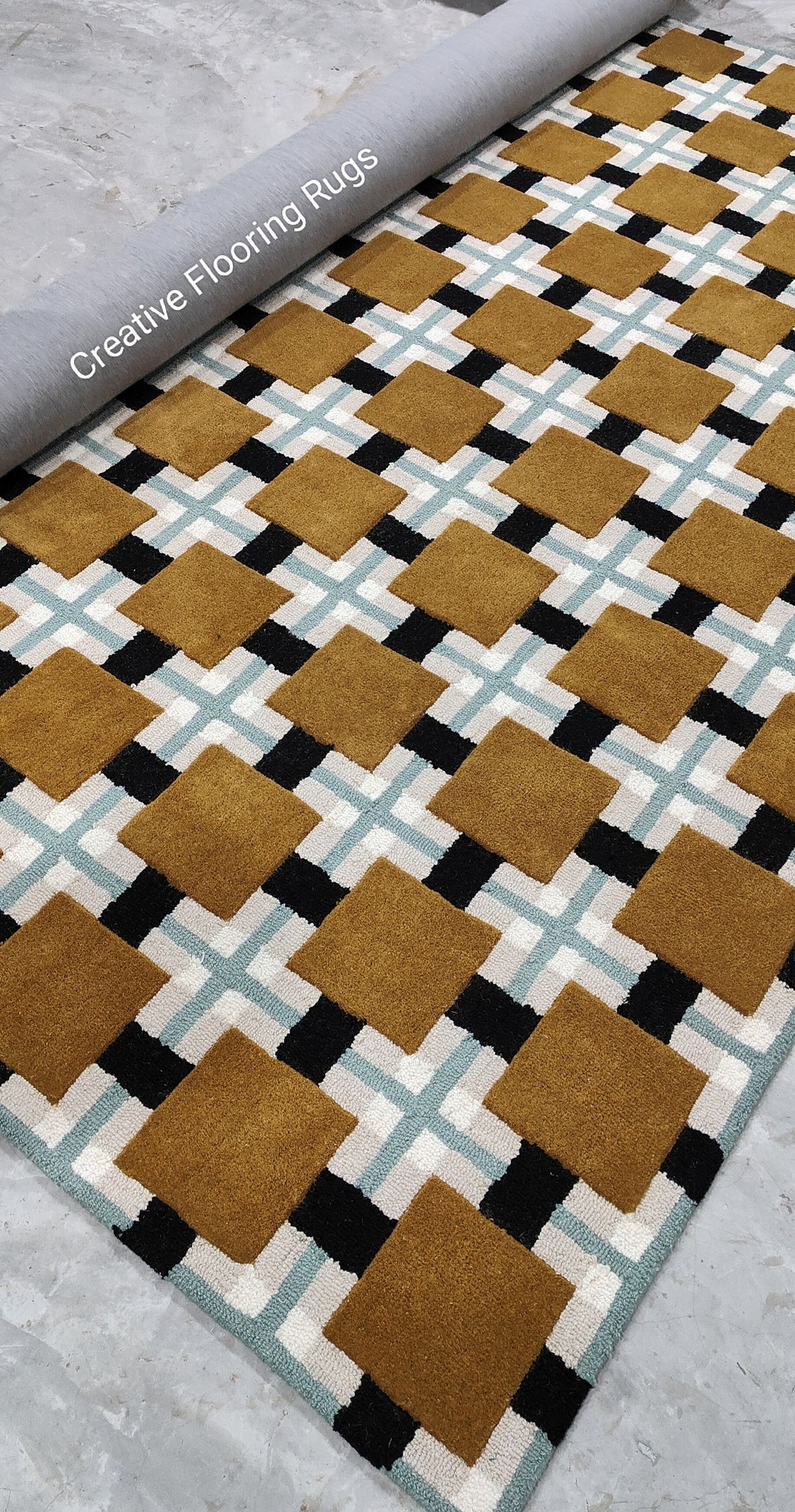 Creative Design Rug Handmade Woolen Tuffted Carpet Premium Quality Rugs ...