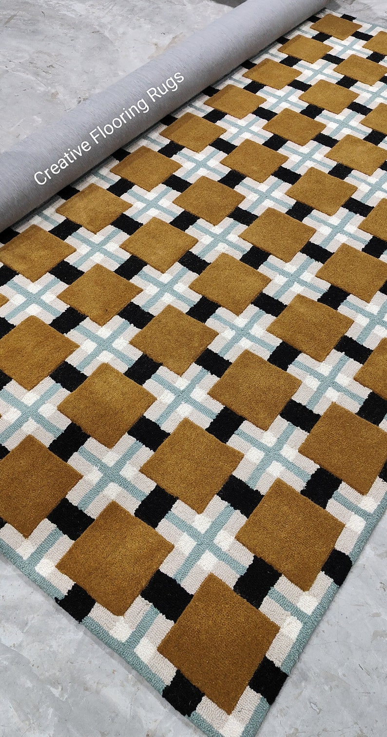 Creative Design Rug Handmade Woolen Tuffted Carpet Premium Quality Rugs ...