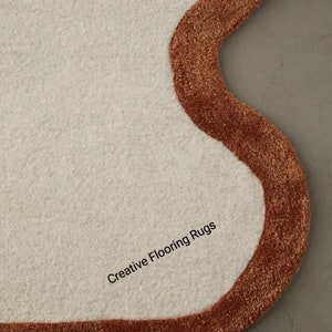 Soft and Shiny White Plain Solid Colour Rugs Handmade Woolen Tuffted ...