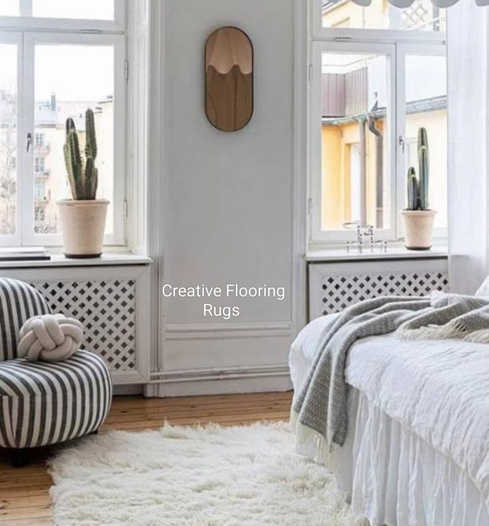 Solid White Colour Rectangular Shag Hand Woven Woolen Rug Premium ...