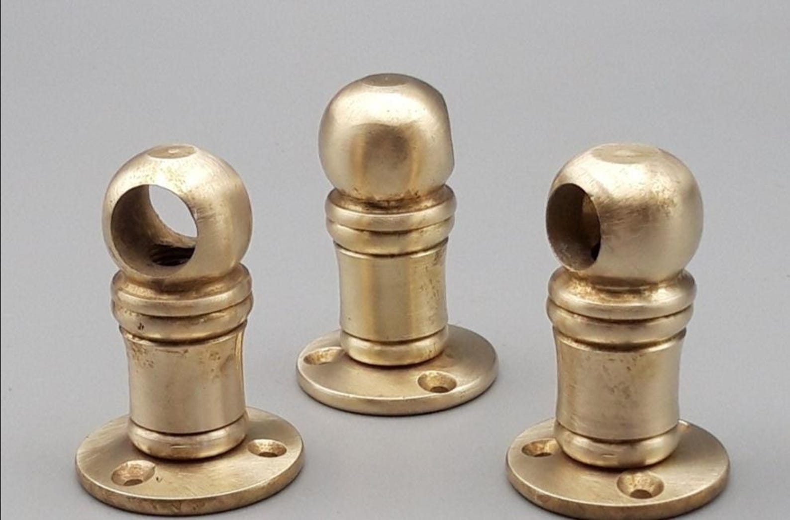 Brushed Satin Brass Gallery Rail | Kitchen Fiddle Tipping Shelf Rail ...