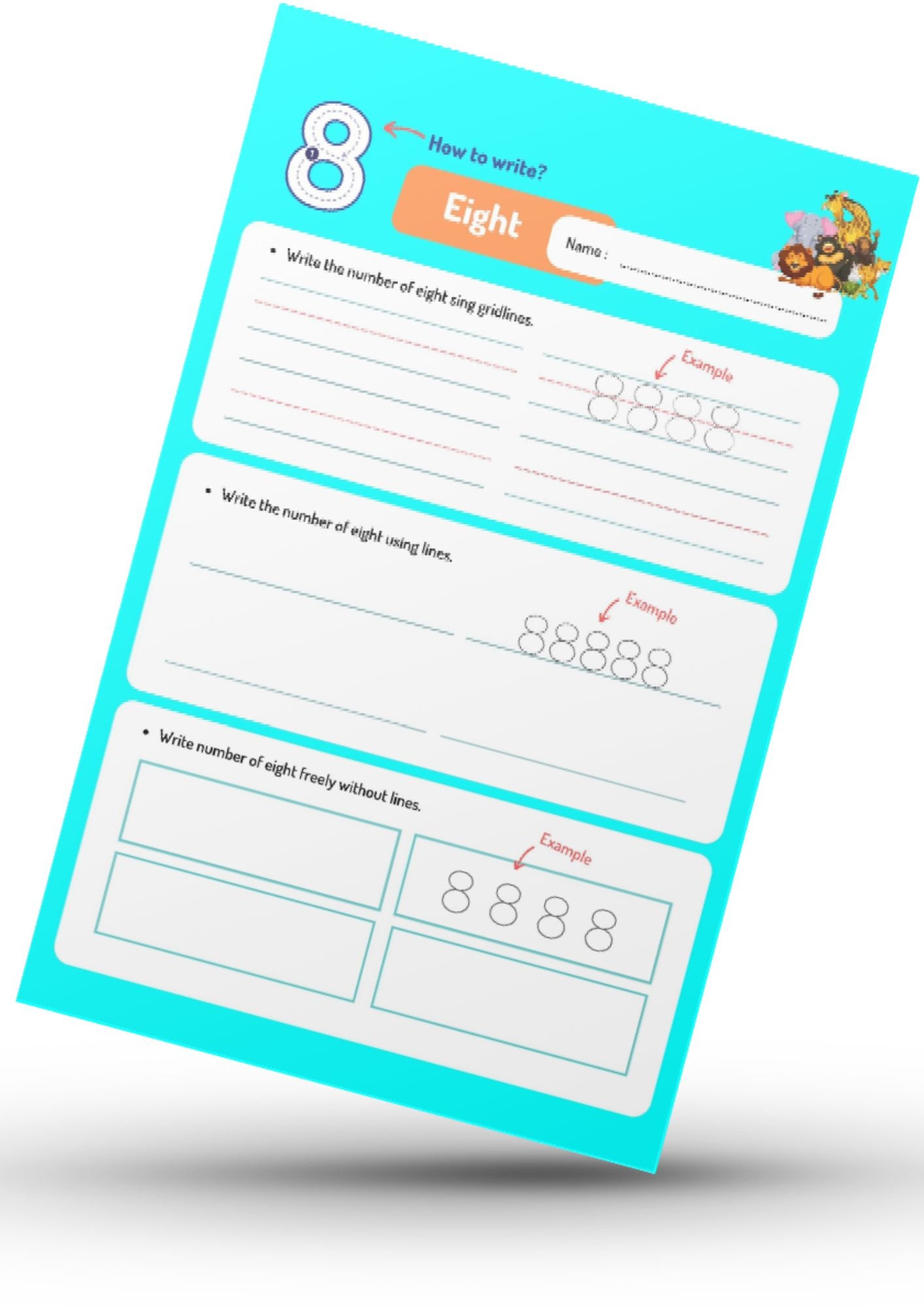 Learn the Numbers in English the Easy Way - Etsy