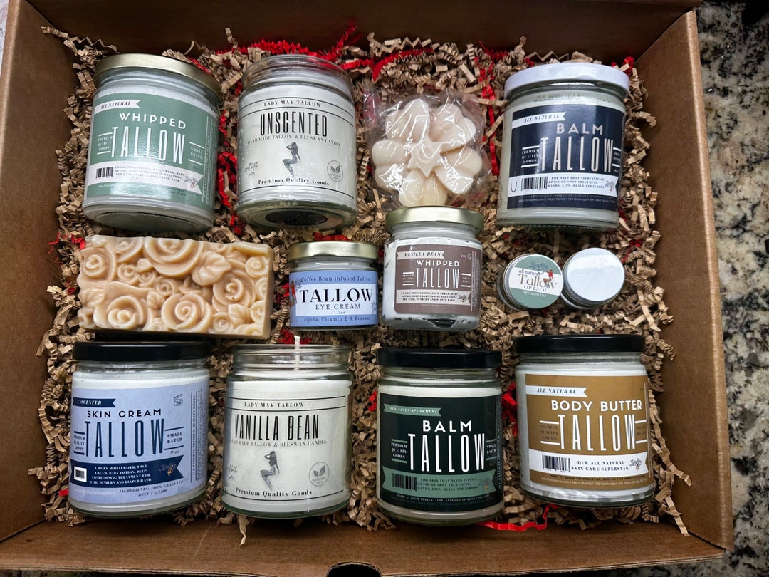 Ultimate Tallow Skin Care Gift Box, All Natural Grass Fed Tallow - Etsy