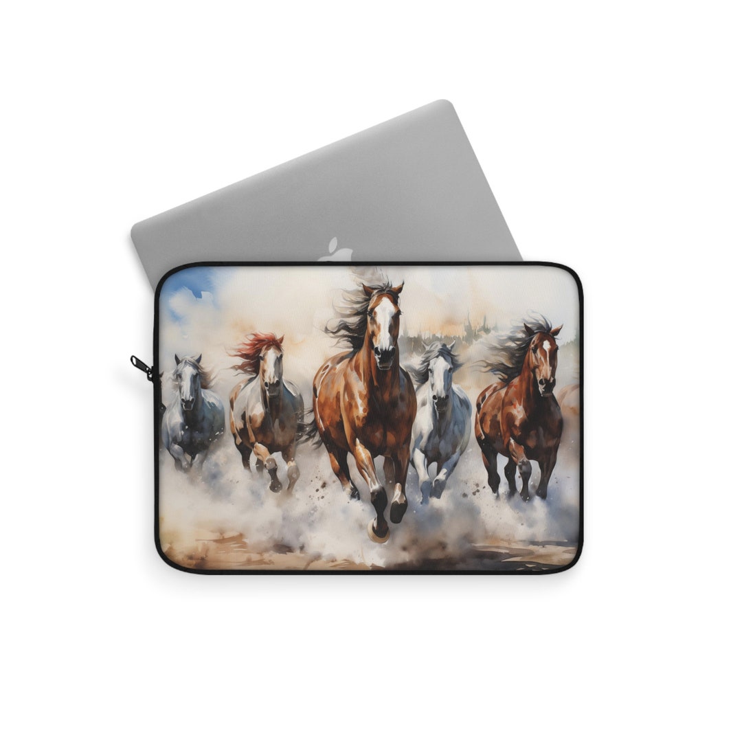 Wild Horses Laptop Sleeve, Western Tablet Bag, Horse Notebook Cover ...