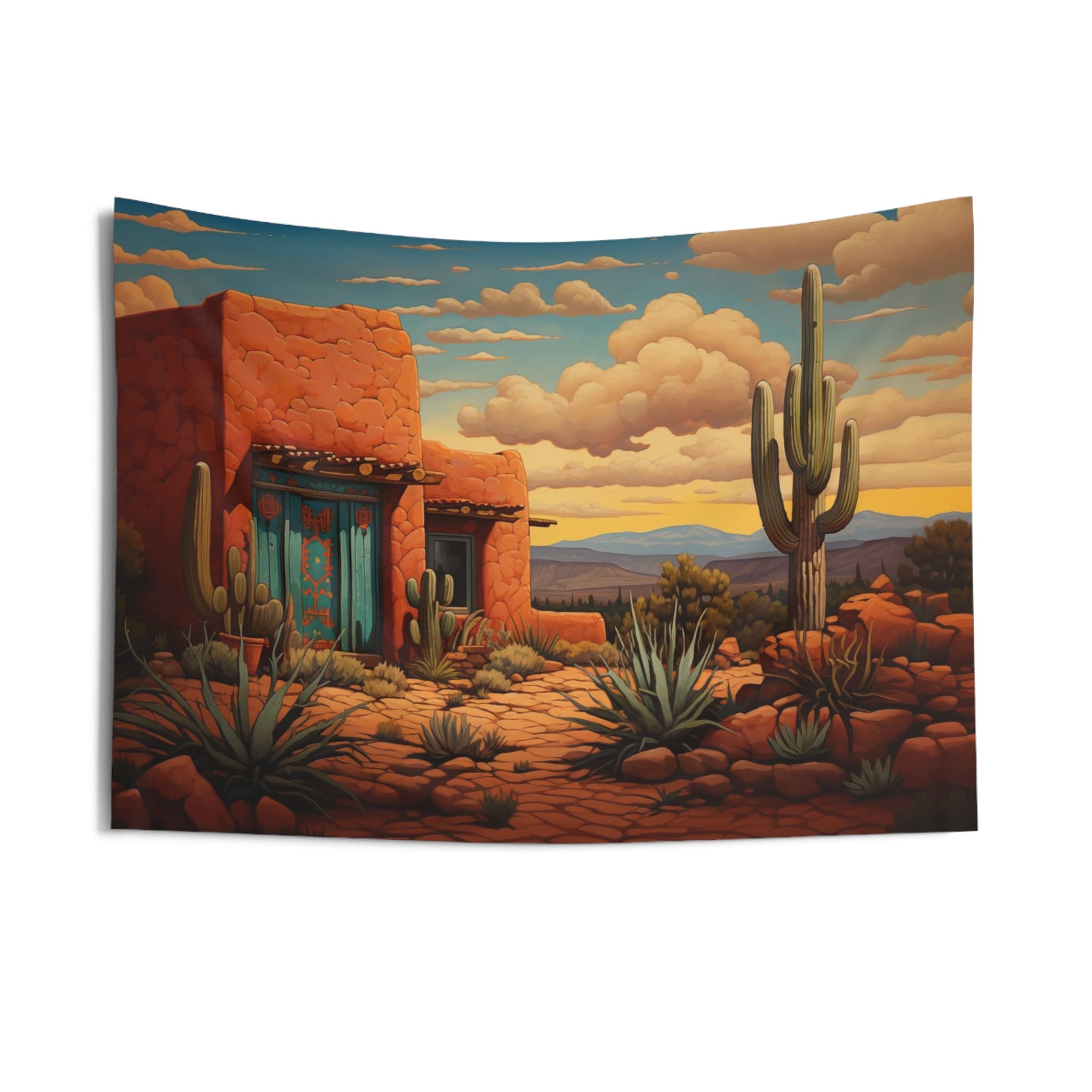 Southwest Desert Tapestry, Southwestern Simple Life Wall Hanging - Etsy