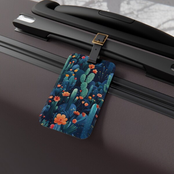 Cactus Luggage Tag - Etsy