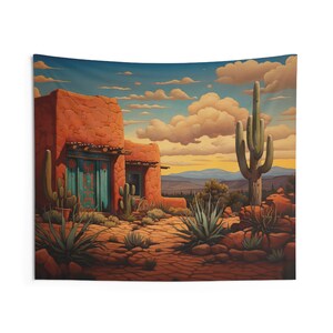 Southwest Desert Tapestry, Southwestern Simple Life Wall Hanging - Etsy