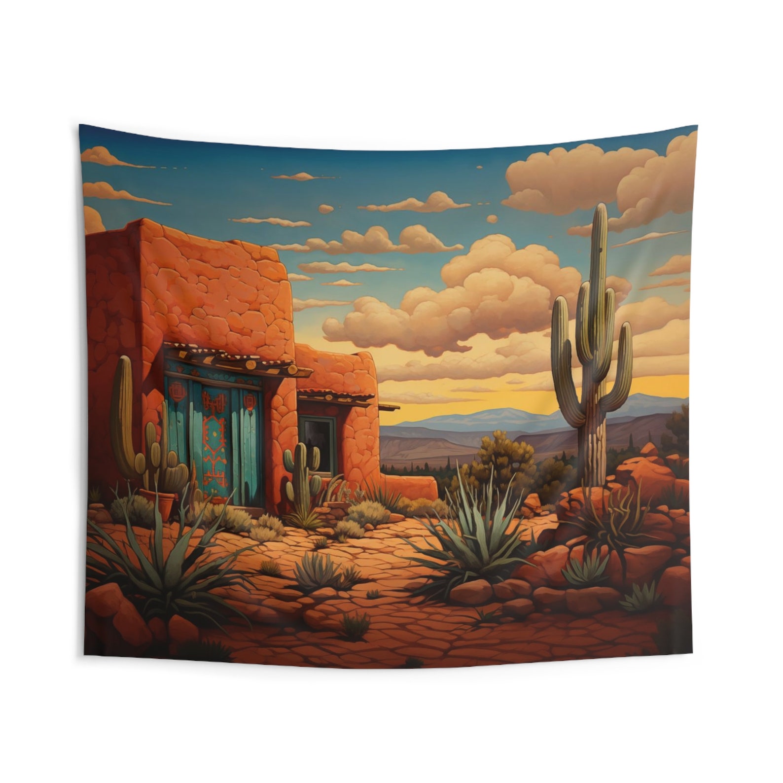 Southwest Desert Tapestry, Southwestern Simple Life Wall Hanging - Etsy