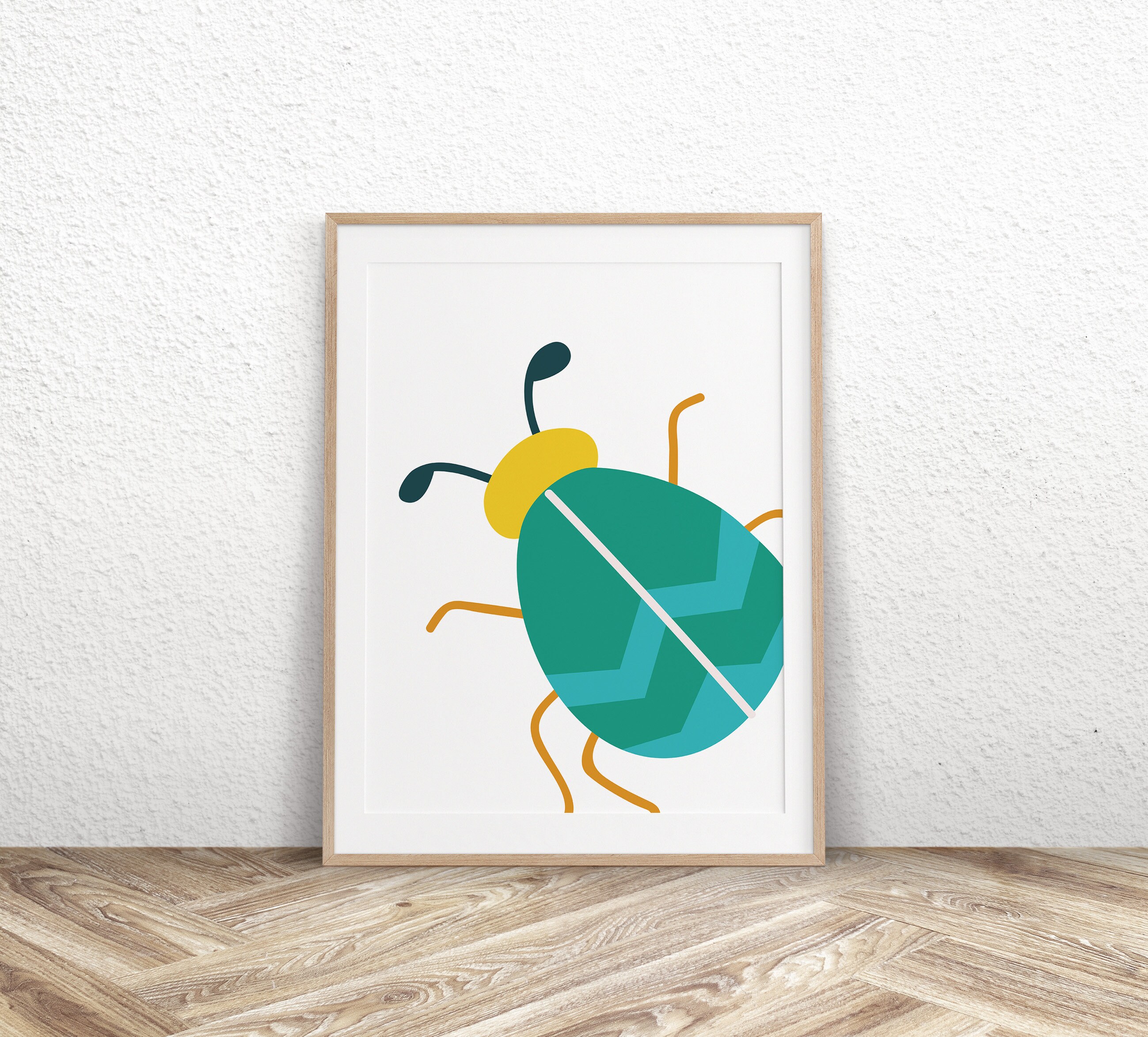 Bug Wall Art for Nursery Decor, Printable Wall Art Cute Bug Kids Room ...