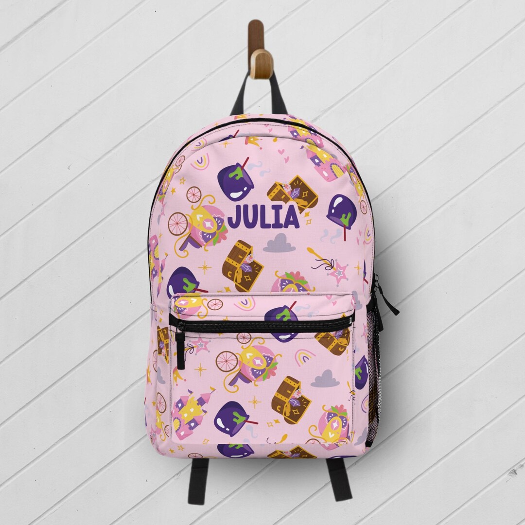Fairytale Backpack With Name, Princess Backpack for School, Name School ...