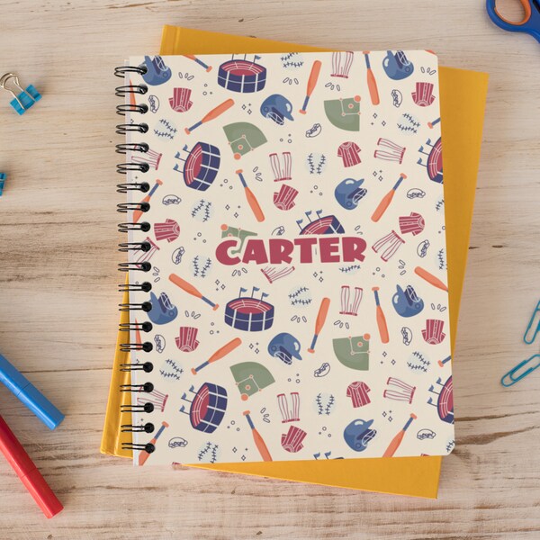 Baseball Notebook - Etsy