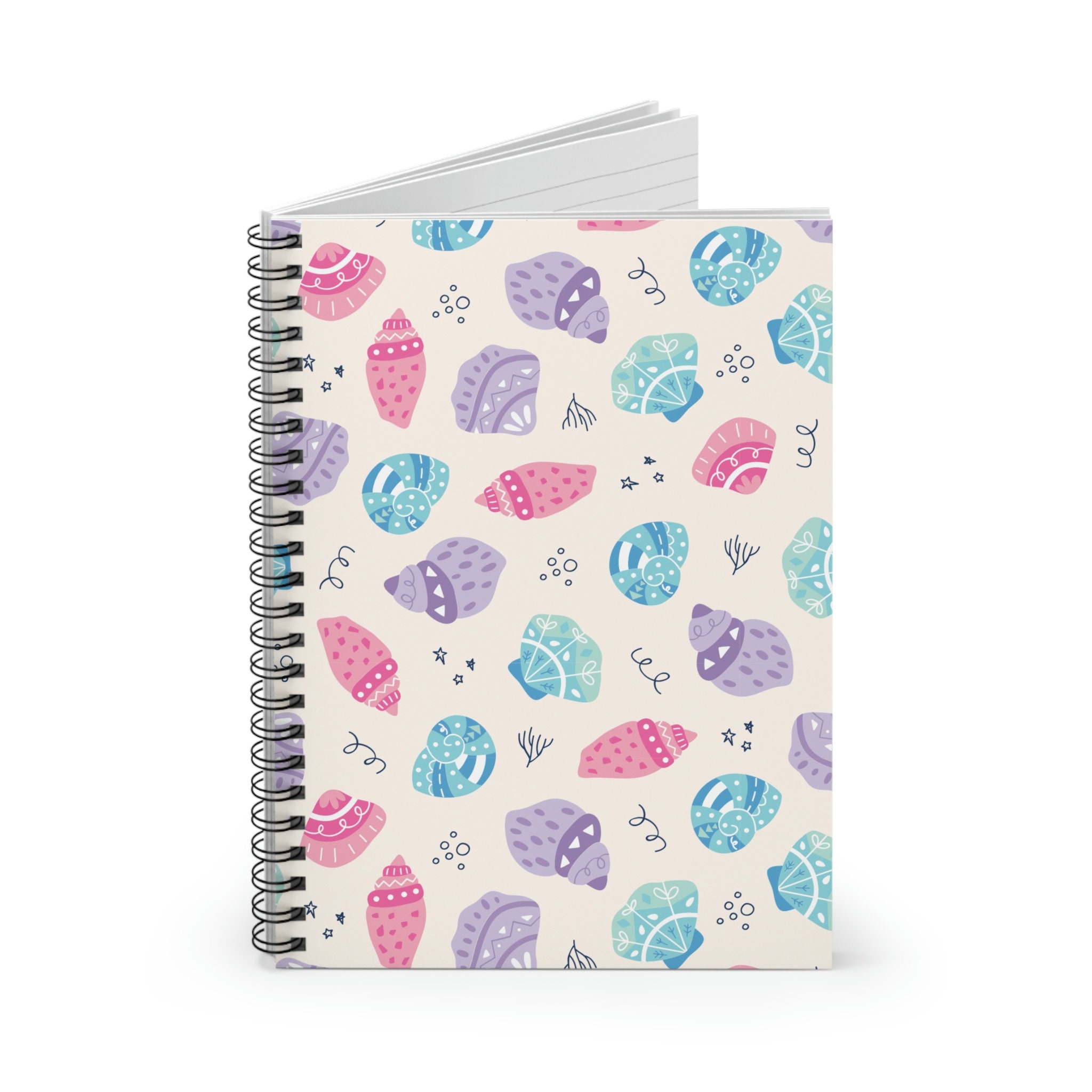 Custom Seashell Notebook, Custom Notebook, Kid Personalized Journal ...