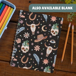 Custom Western Notebook for Girl / School Notepad Personalized With ...