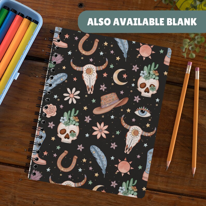 Personalized Western Notebook: Retro Country Style, Back to School Gift ...