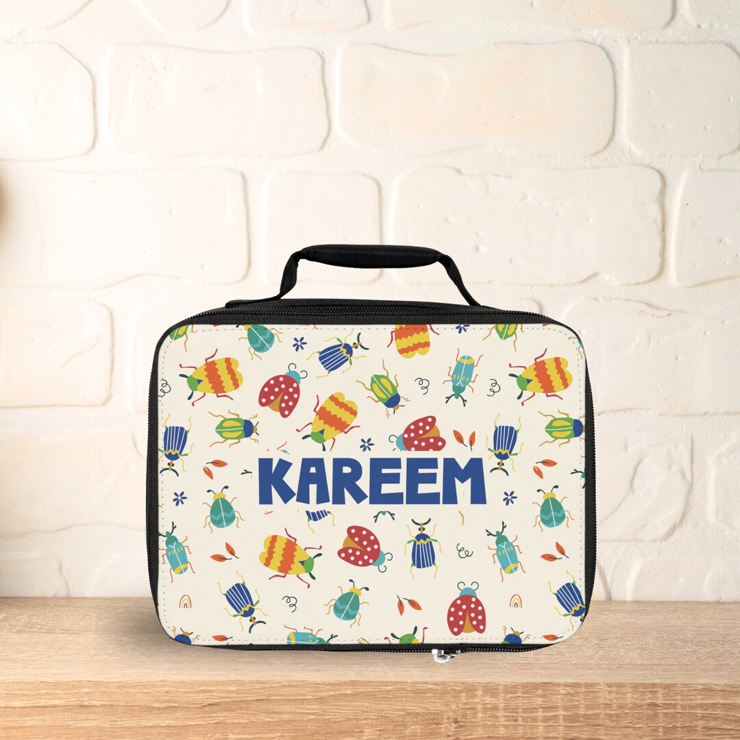Personalized Bugs Lunch Box for Kids, Custom Lunch Box, Bugs Lunch Bag ...