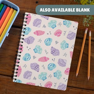Custom Seashell Notebook, Custom Notebook, Kid Personalized Journal ...