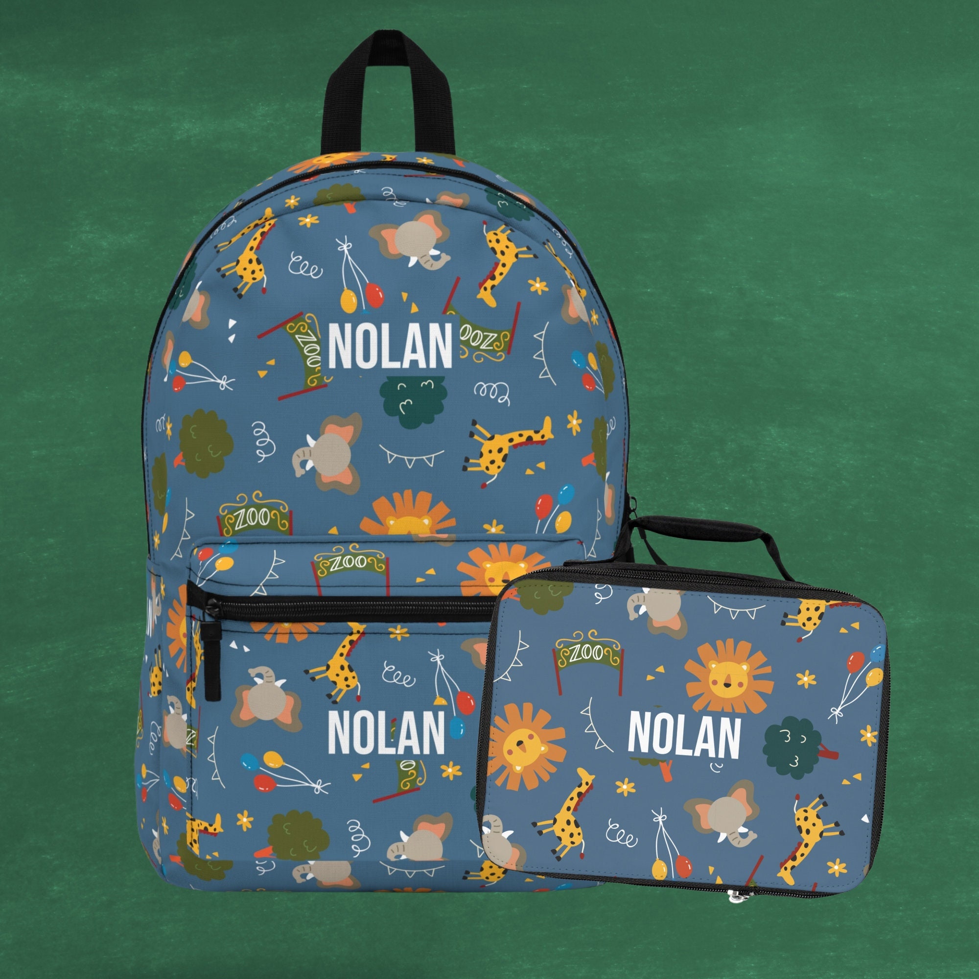 Zoo Animals Kids Backpack Zoo Backpack Personal Backpack for - Etsy