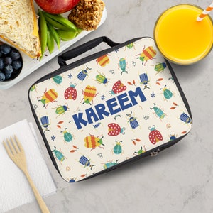 Personalized Bugs Lunch Box for Kids, Custom Lunch Box, Bugs Lunch Bag ...