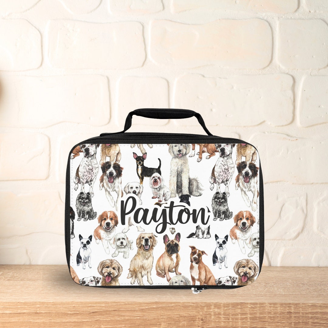 Personalizable Dog Lunch Box for School, Custom Toddler Lunch Box ...
