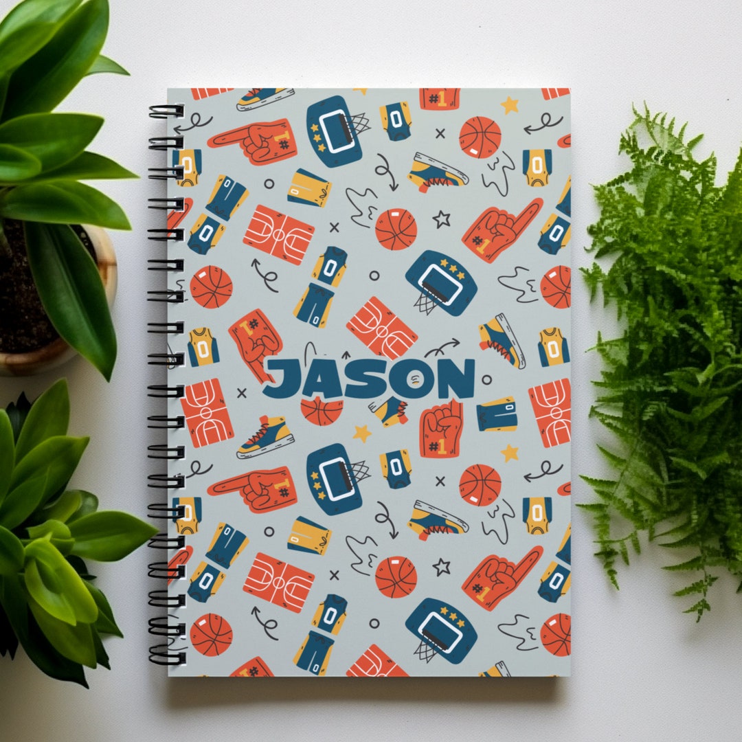 Personalized Basketball Notebook, Custom Kids Journal - Etsy