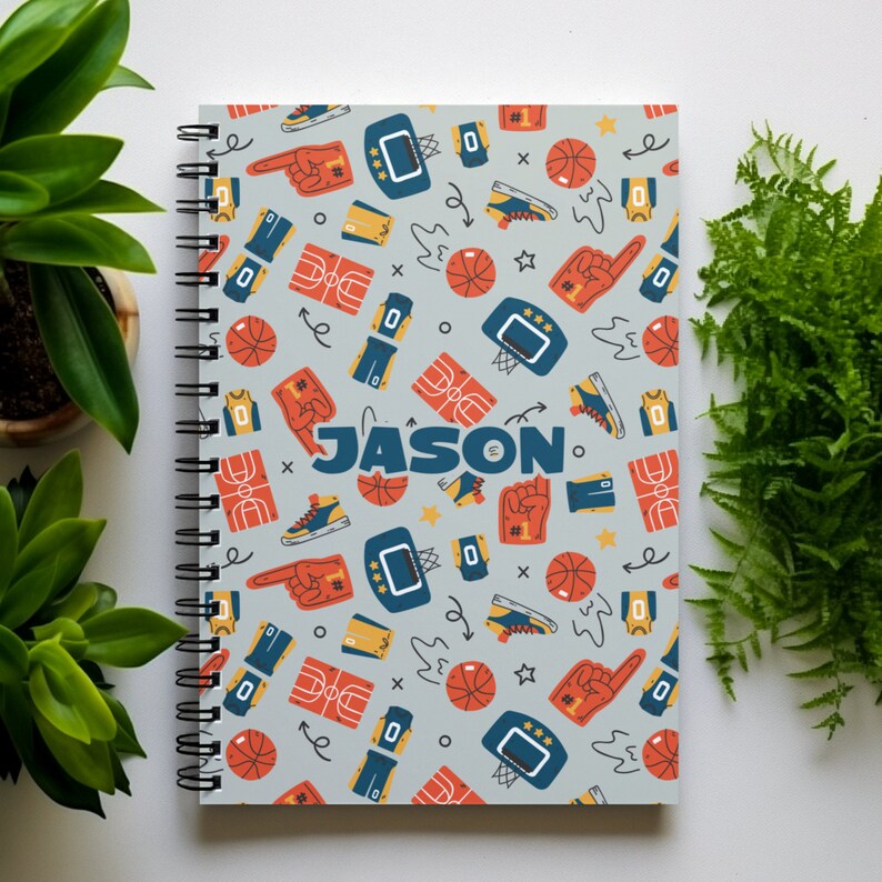 Personalized Basketball Notebook, Custom Kids Journal - Etsy