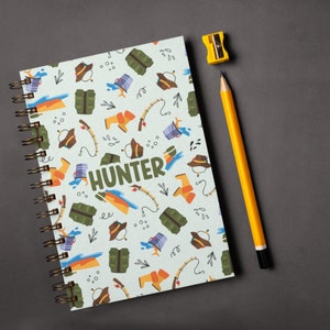 Custom Fishing Notebook, Custom Notebook, Kid Personalized Journal ...