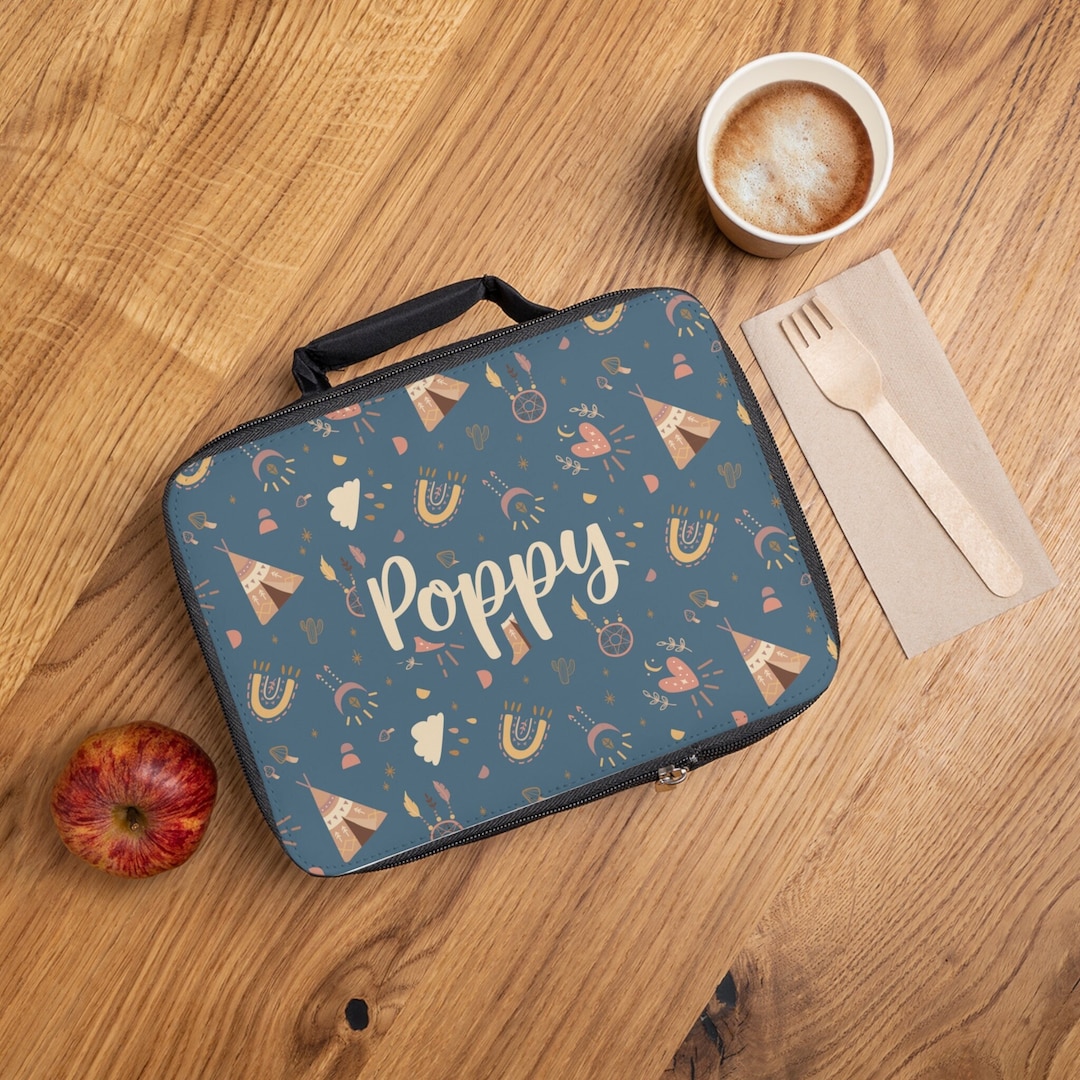Personalized Boho Lunch Box for Kids, Custom Lunch Box, Boho Lunch Bag ...