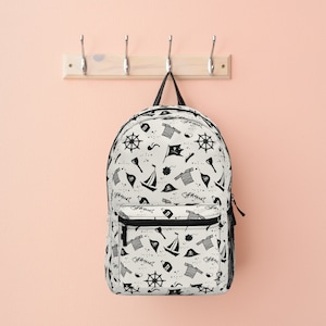 Pirate Backpack Personalized / Nautical Themed Book Bag Lunchbox Set ...