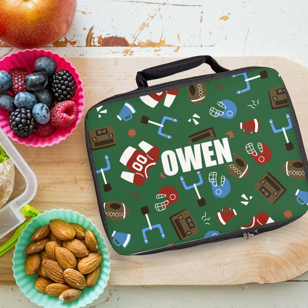 Custom Football Lunchbox for Football Player Gift Personalized With ...