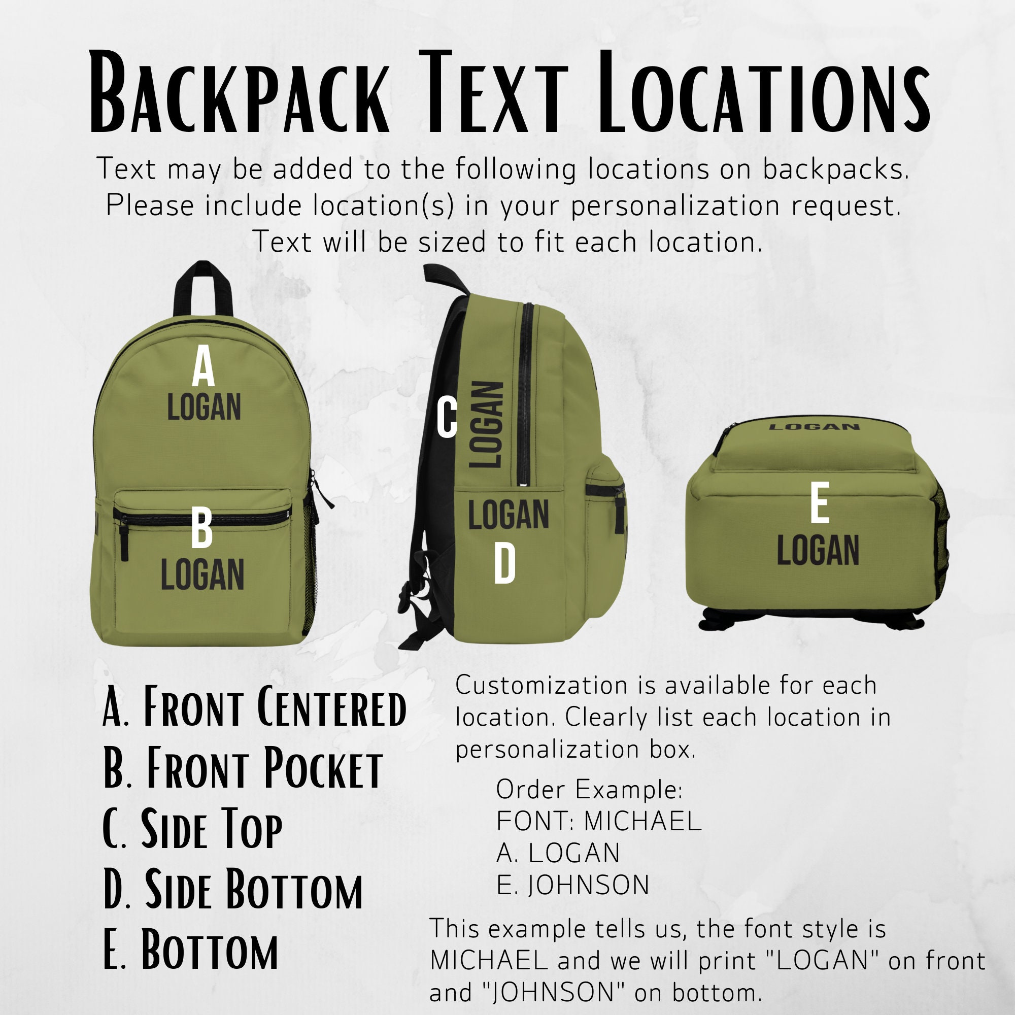 Personalized Boho Kids Backpack for School, Custom Name Bag for Girl ...