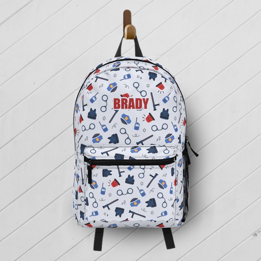 Personalized Police Backpack / First Responder Backpack / Toddler ...