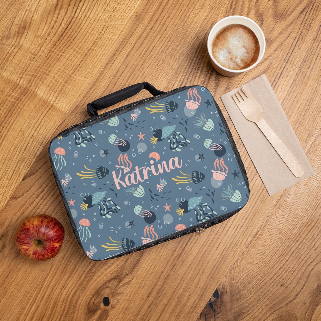 Personalized Jellyfish Lunch Box for Kids, Custom Lunch Box, Jellyfish ...