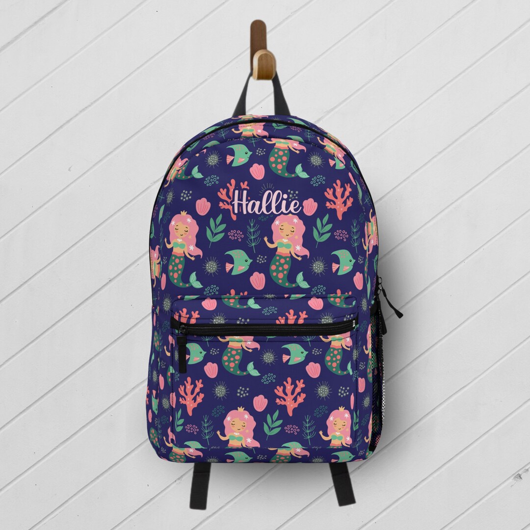 Mermaid Backpack, Kids Backpack Ocean, Personal Backpack for School ...