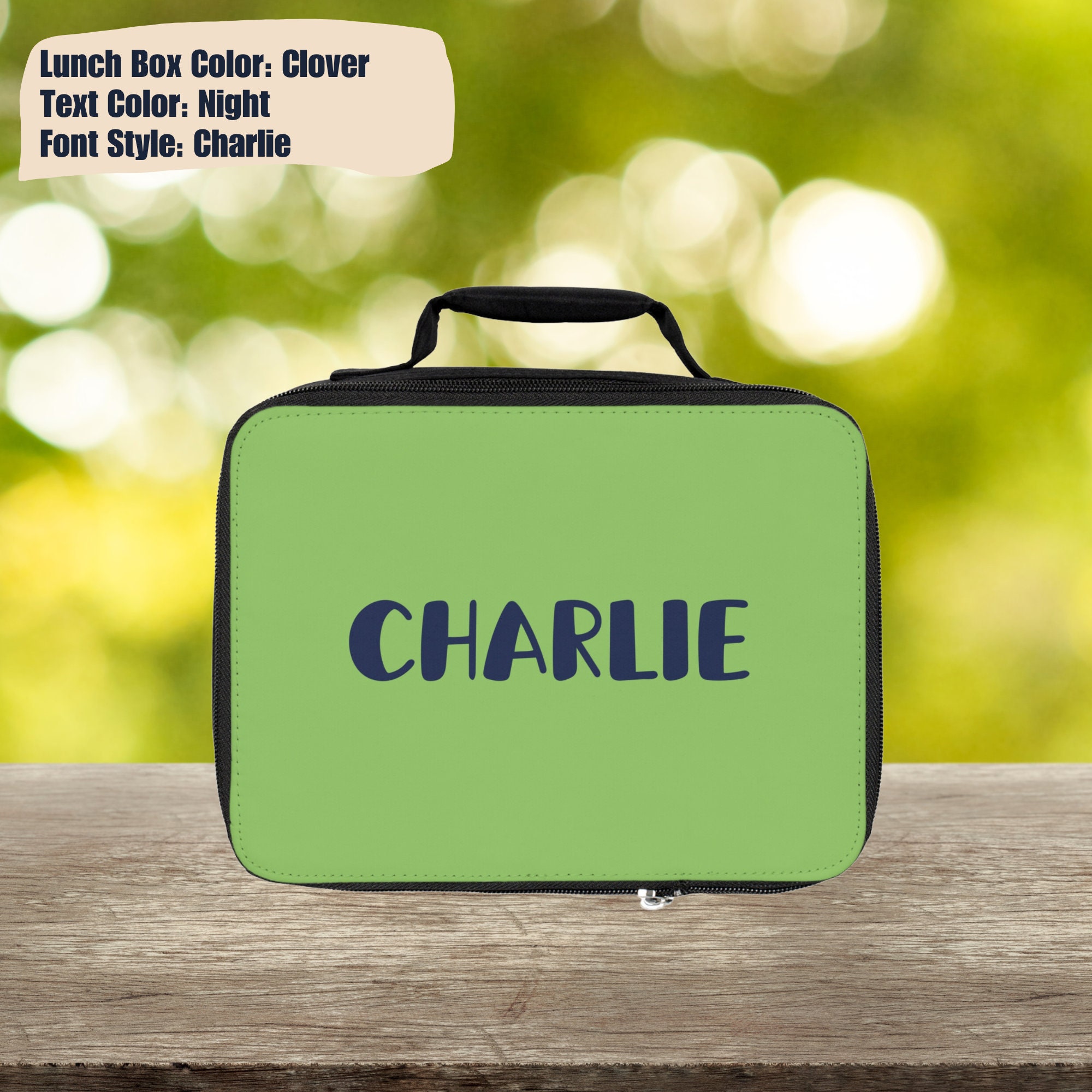 Custom Color Insulated Lunch Box, Personalized Lunch Bag, Custom Name ...