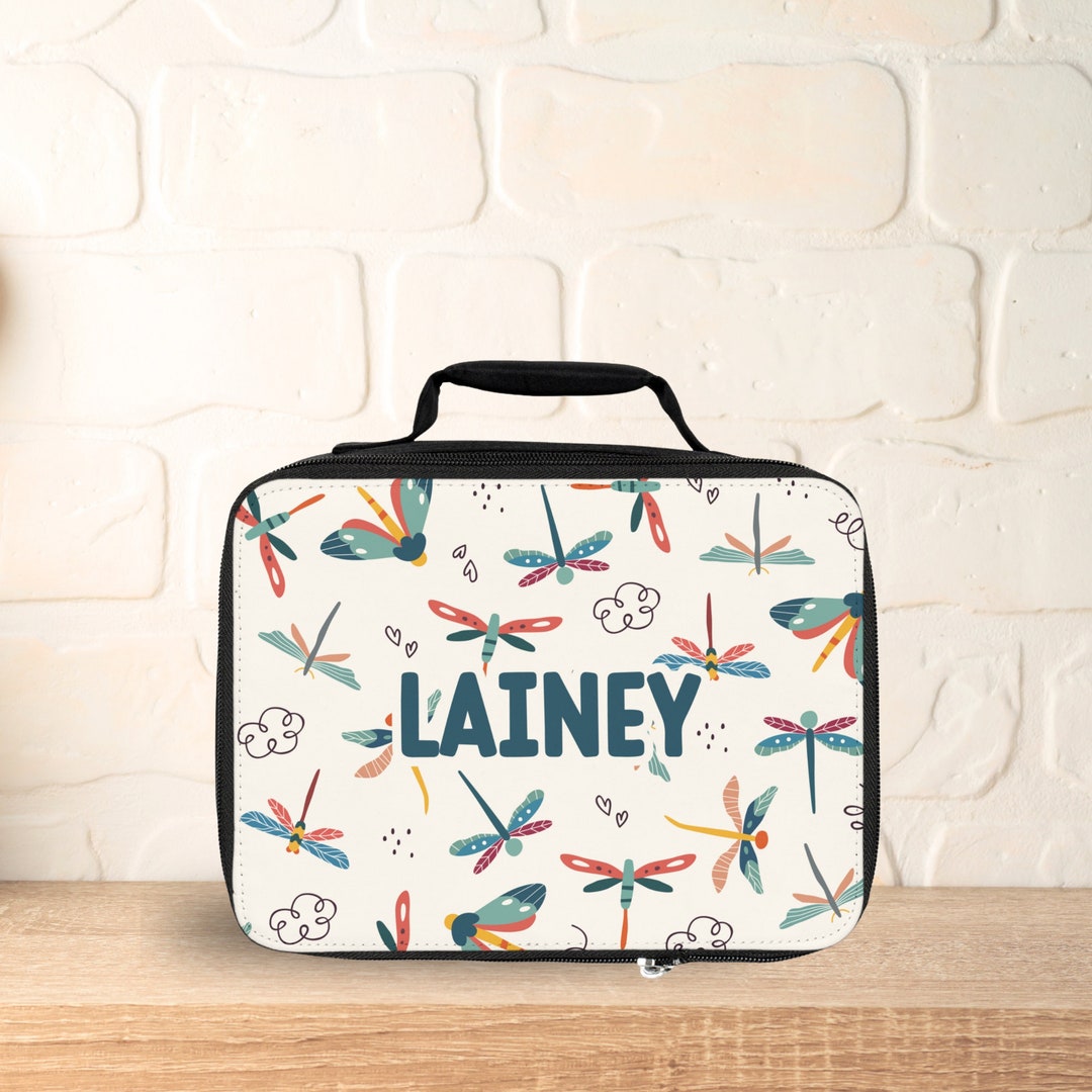 Dragonfly Kids Custom Lunch Box / Personalized Lunch Bag for School ...