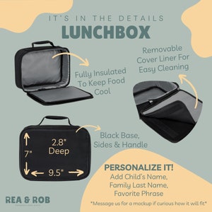 Personalized Bugs Lunch Box for Kids, Custom Lunch Box, Bugs Lunch Bag ...