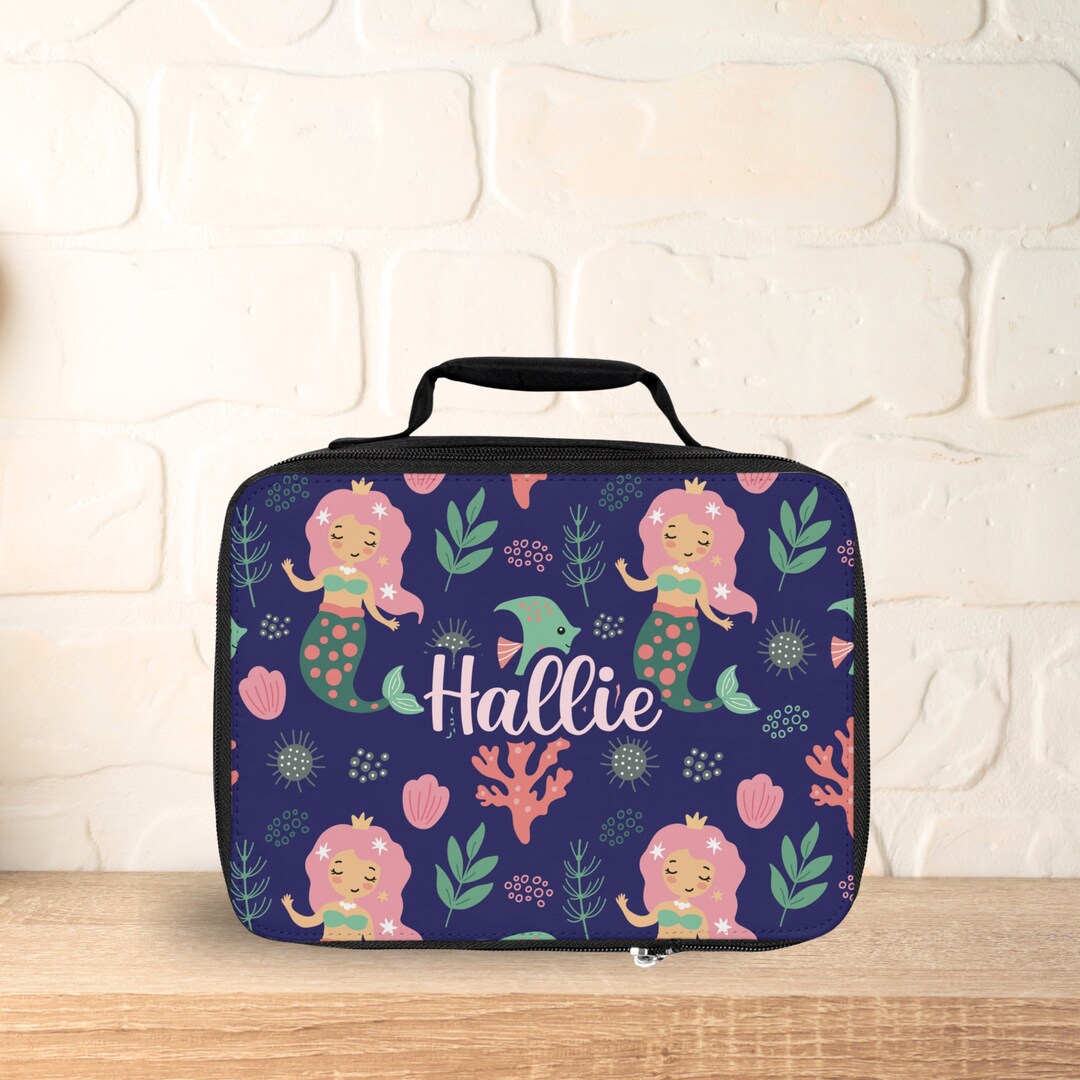 Personalized Mermaid Lunchbox, Kids Insulated Lunch Bag - Etsy