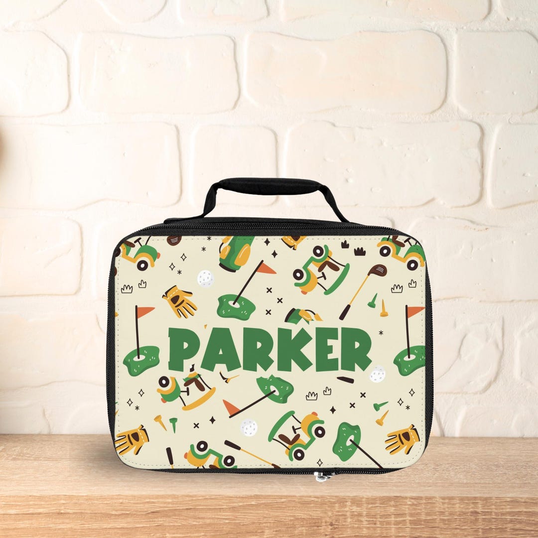Personalized Golf Lunch Box for Kids, Custom Lunch Box, Golf Lunch Bag ...
