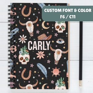 Personalized Western Notebook: Retro Country Style, Back to School Gift ...