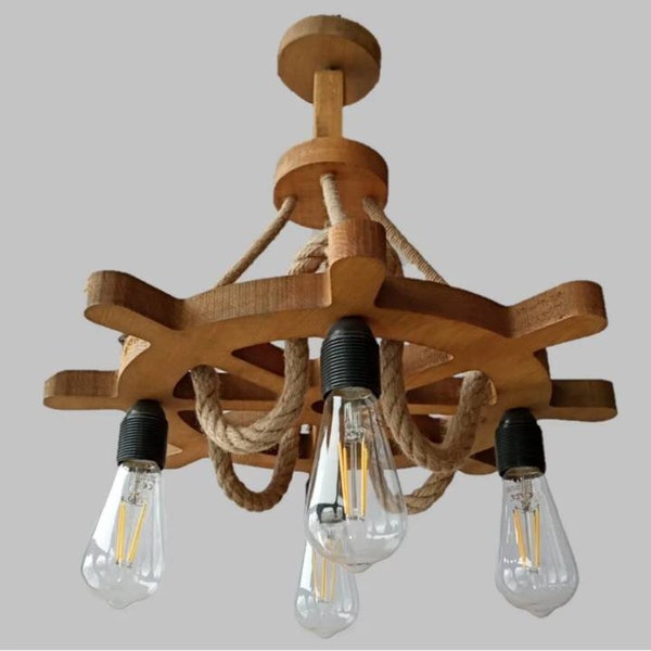 Rope Chandelier - Etsy