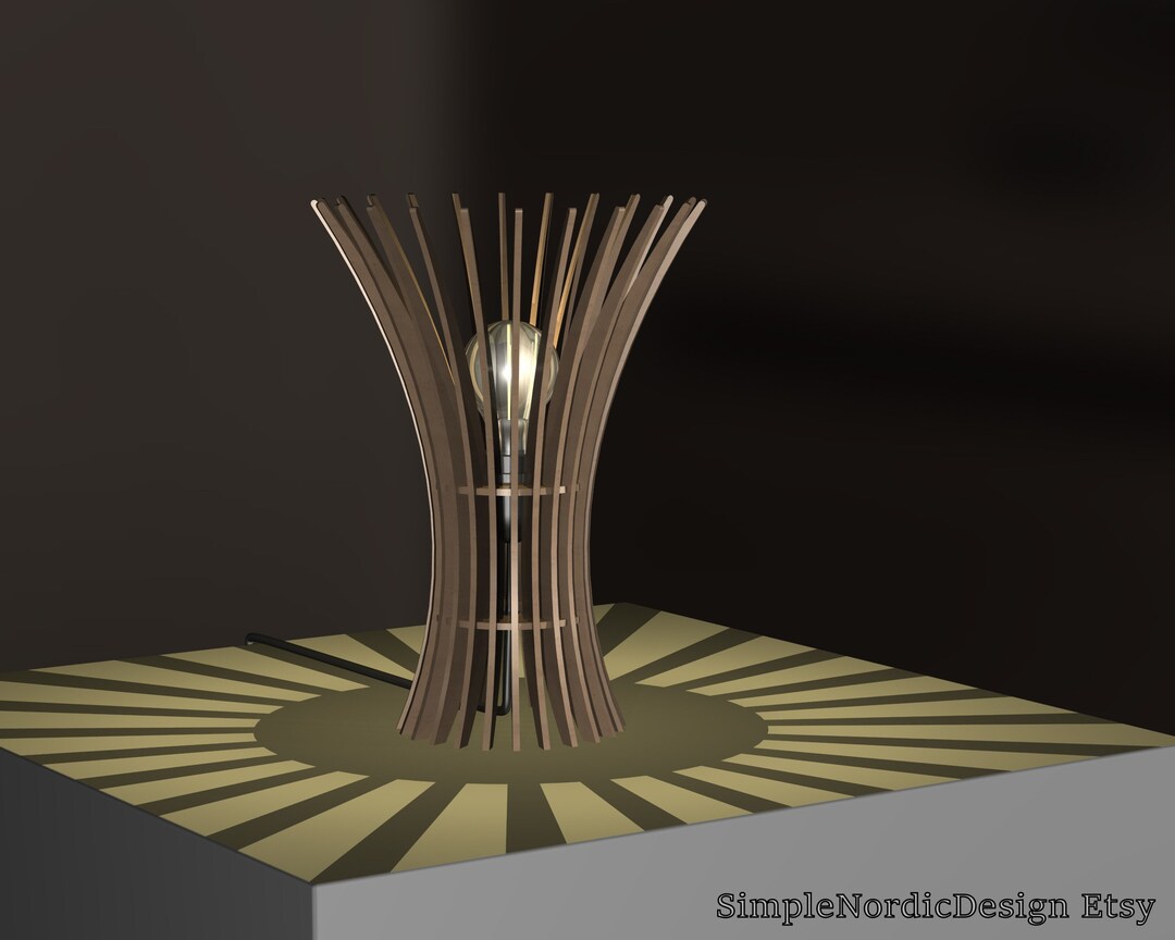 Sheaf Table Lamp Shade, DXF SVG Laser Cut Files, 4mm or 3mm Material - Etsy